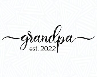 Grandpa Script Svg - Etsy