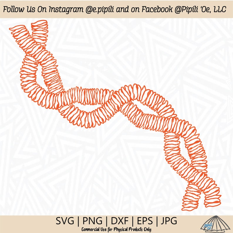 Double Ilima Lei S Shape SVG - 'ilima Lei SVG - Hawaii Lei SVG ...
