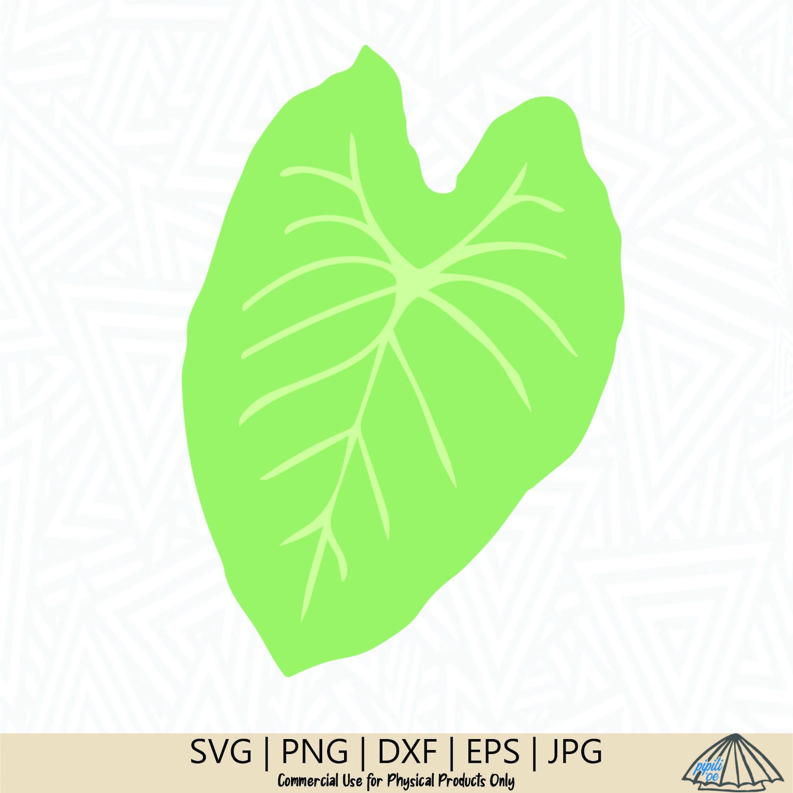 Leaf SVG Taro Leaf SVG SVG Cut File Kalo Leaf Svg Taro | Etsy