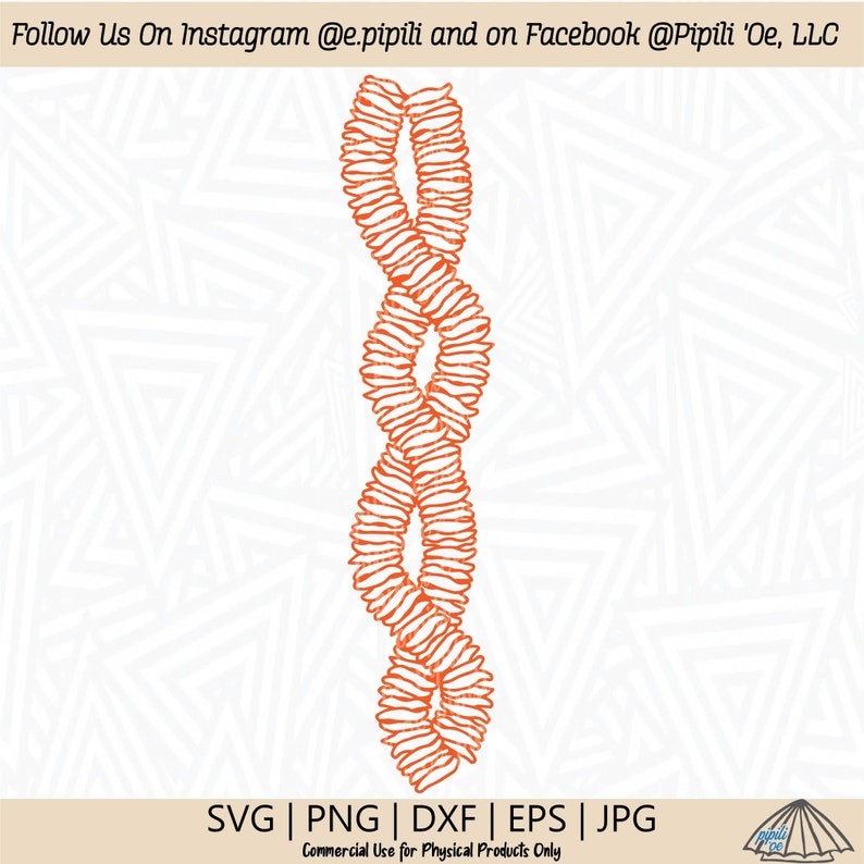 Ilima Lei Section SVG - 'ilima Lei SVG - Hawaii Lei SVG - Digital ...