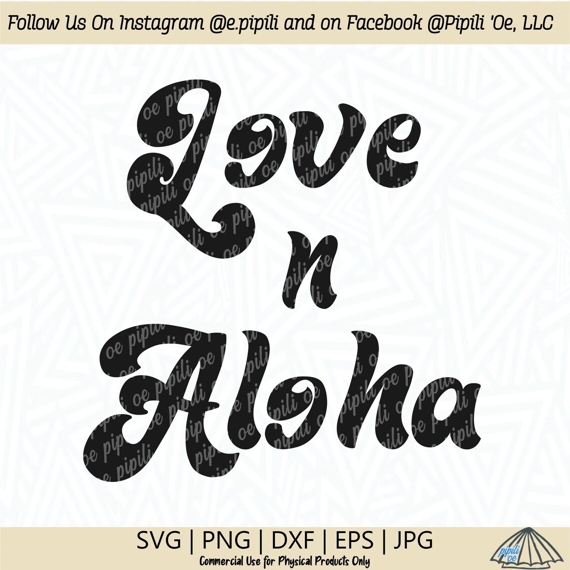 Love N Aloha SVG Love SVG Aloha SVG Digital Download - Etsy