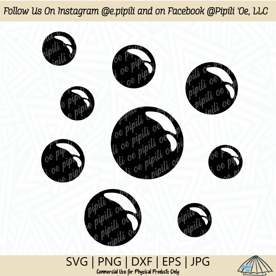 Bubbles Solid SVG - Bubbles SVG - Bubbles Clip Art - Bubbles Cut File ...