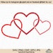 Interlinked Hearts SVG - Heart SVG - Heart Shape SVG - Digital Download ...