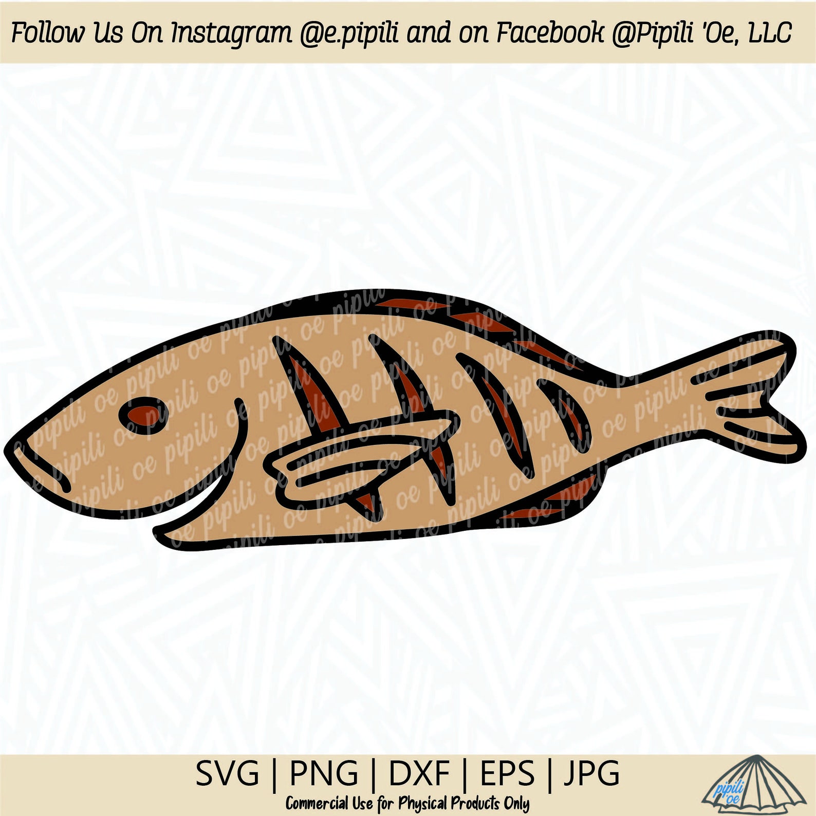 Fried Fish SVG Cooked Fish SVG Hawaii Food SVG Whole - Etsy
