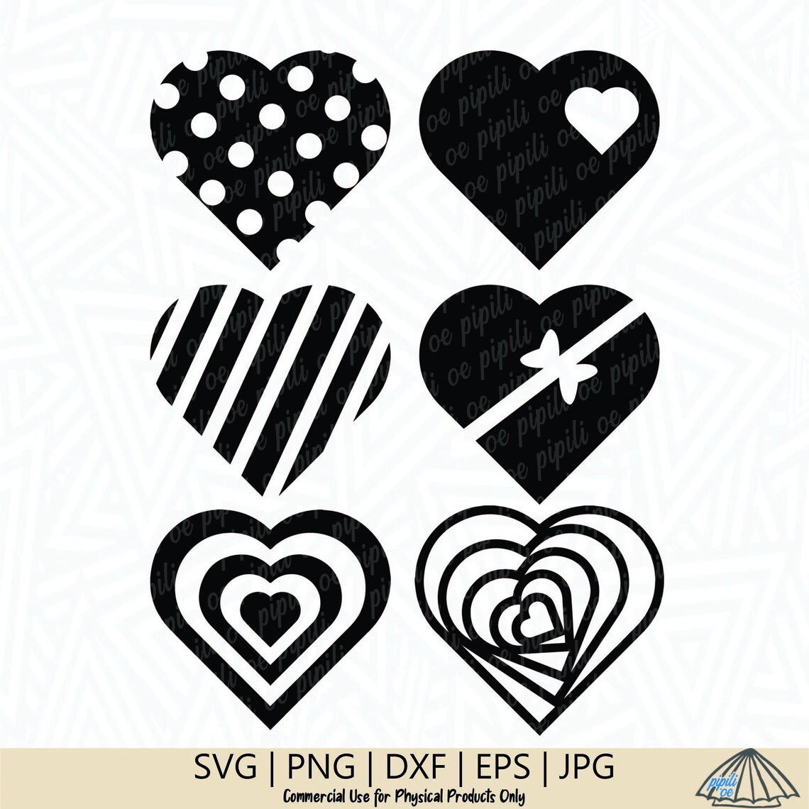 Heart Variety SVG Heart SVG Heart Cutting Files Heart - Etsy