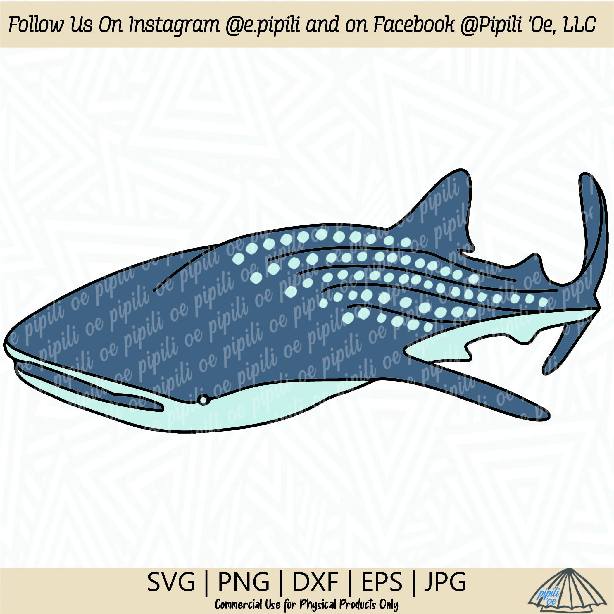 Whale Shark SVG - Mano SVG - Shark SVG - Whale Shark Clip Art - Whale ...
