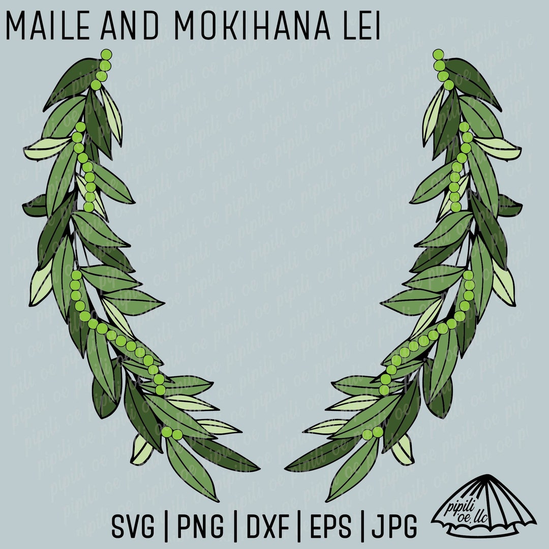 Maile and Mokihana Lei SVG - Maile Lei SVG - Mokihana Lei SVG - Hawaii ...