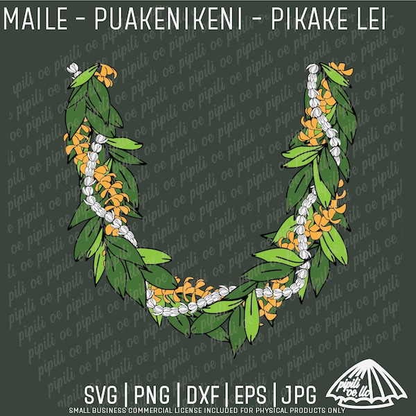 Maile Puakenikeni Lei - Etsy UK