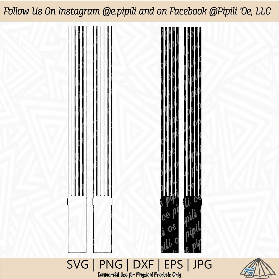 Pu'ili - Bamboo Stick SVG - Hula SVG - Hula Instrument SVG - Digital ...