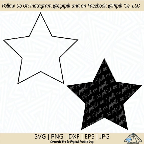 Star Shape SVG Star SVG Star Outline SVG Solid Star Svg - Etsy