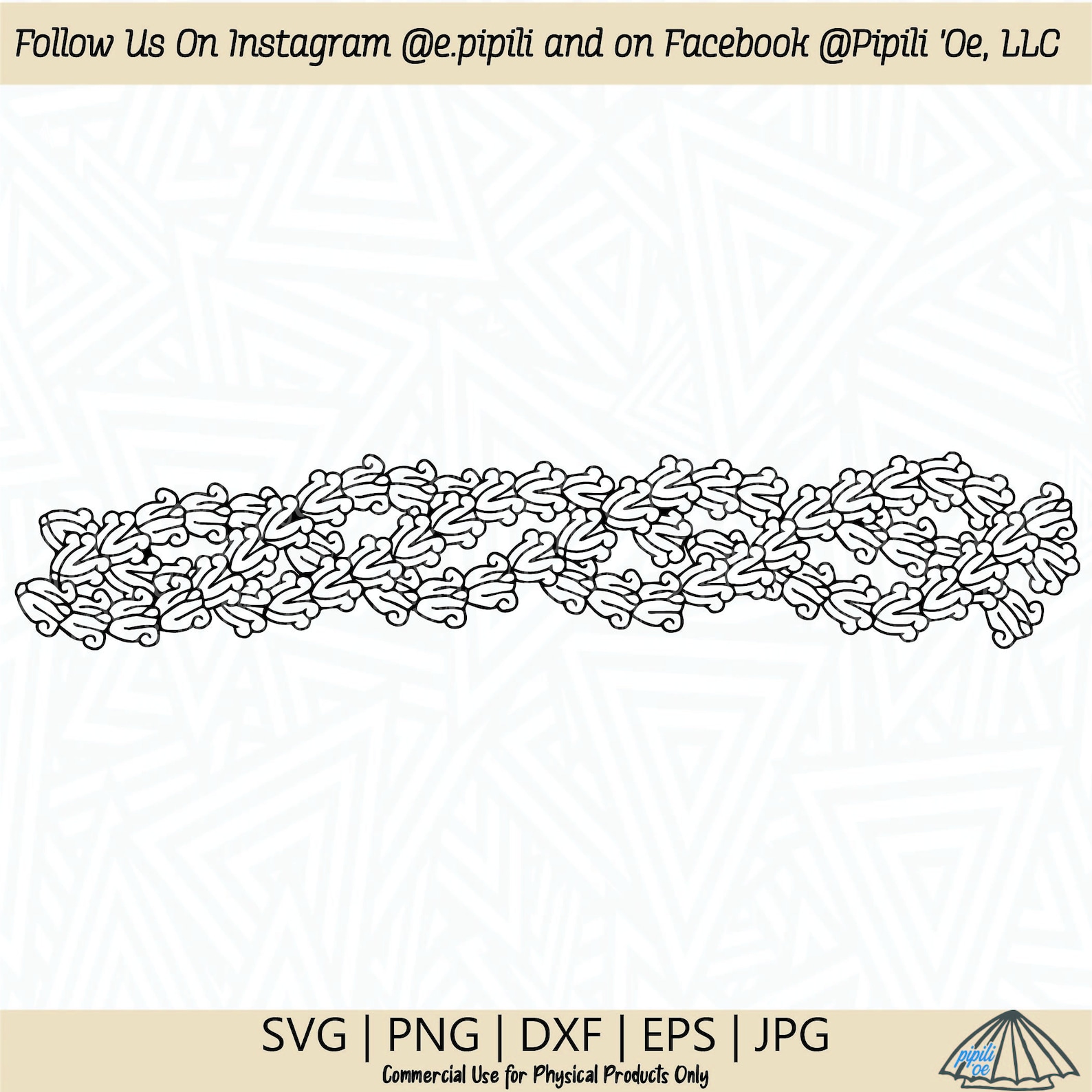 Crown Flower Lei Section SVG Flower SVG Hawaii Flower SVG | Etsy