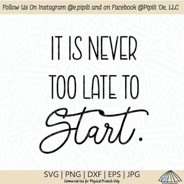 Too Late Svg - Etsy