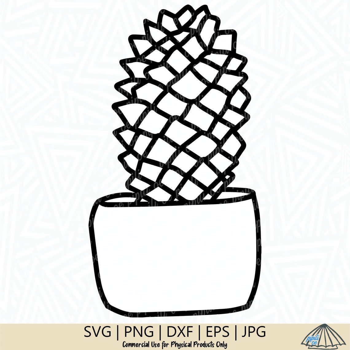 Small Cactus SVG Cactus SVG Potted Plant Svg House Plant - Etsy