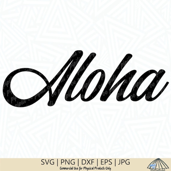 Aloha Word Art