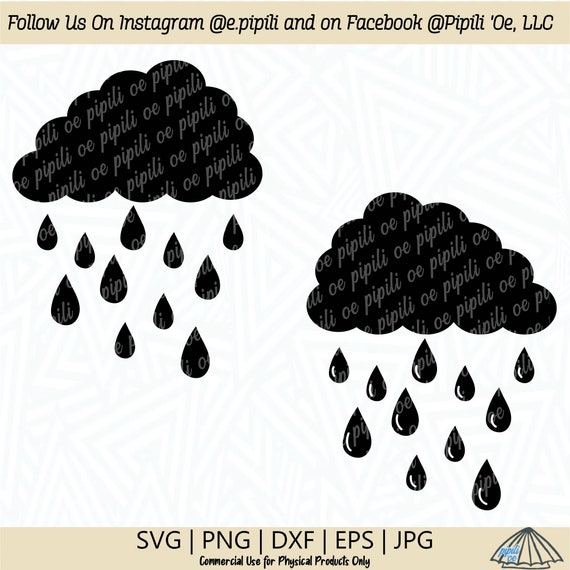 Rain Cloud SVG Rain Cloud Shape SVG Rain SVG Rain Cloud - Etsy