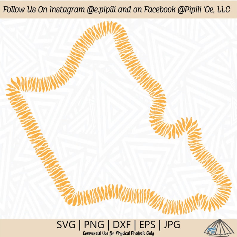 Oahu Island Ilima Lei SVG - Ilima Lei SVG - Digital Download - Oahu ...