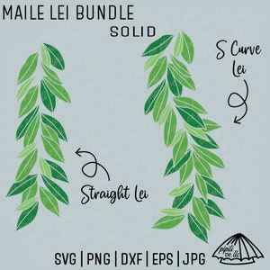 Maile Lei Bundle SVG - Hawaii SVG Designs - Laser Engraving - Hawaiian ...