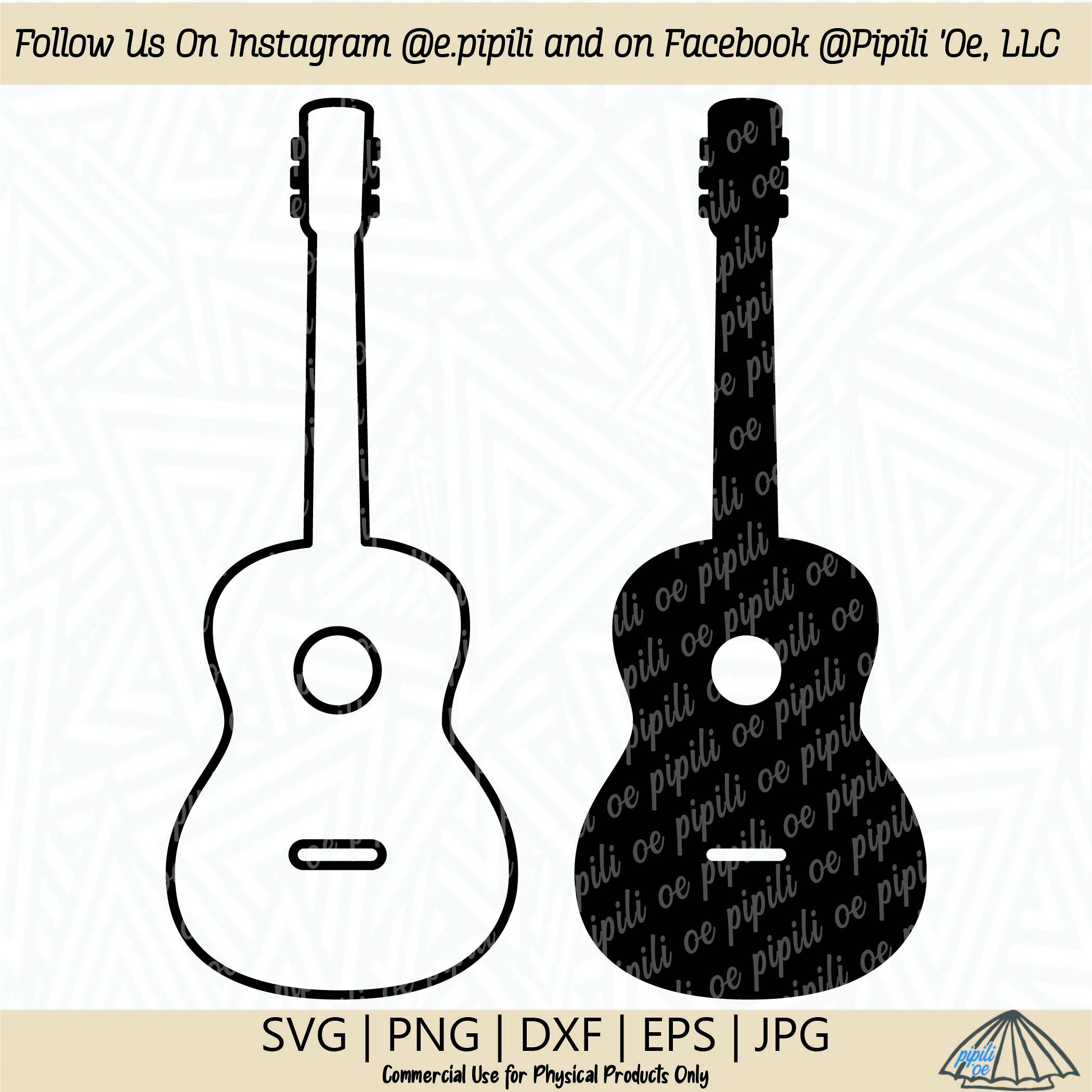 Guitar Ukulele Shape SVG Guitar SVG Ukulele SVG - Etsy