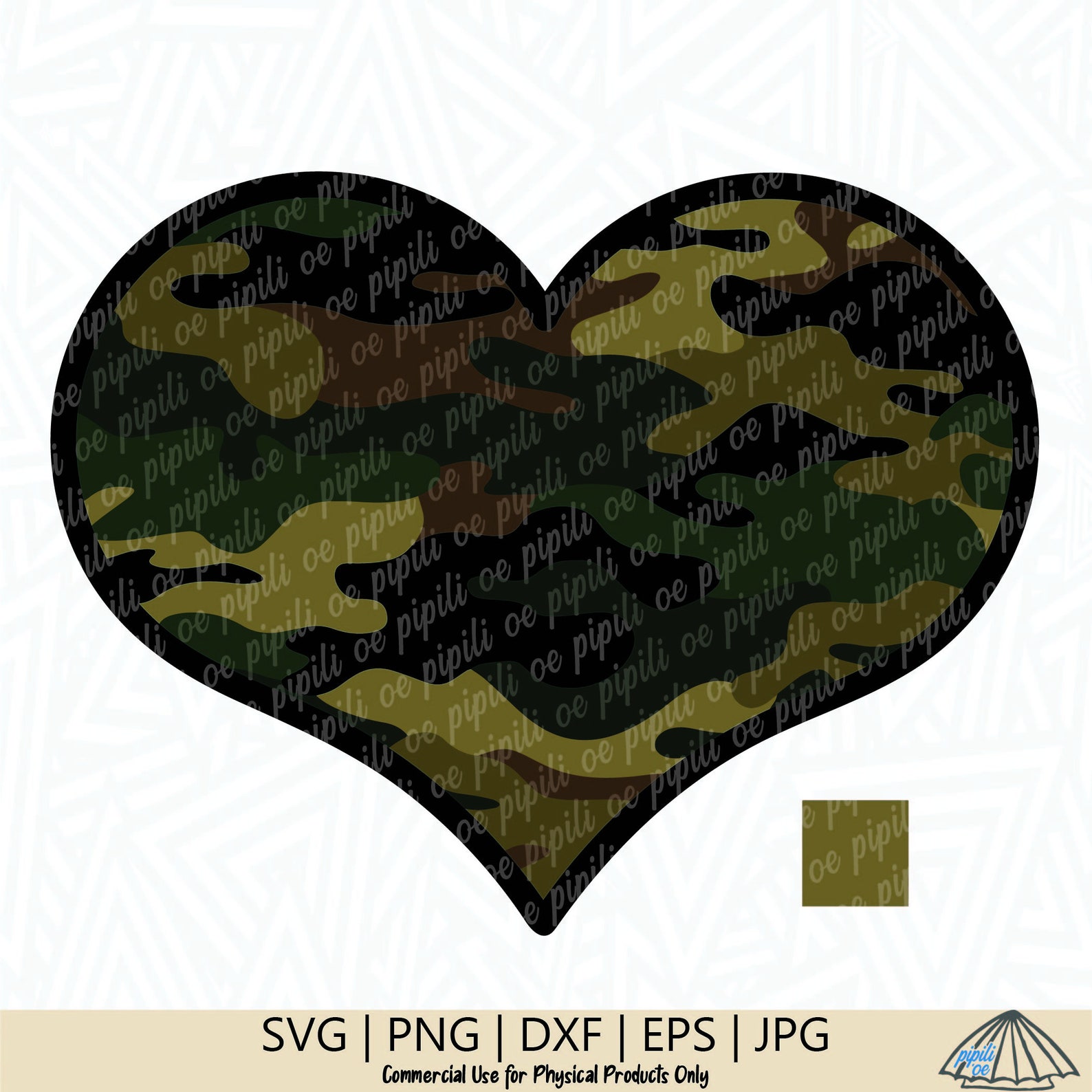Camouflage Heart SVG Heart SVG Camouflage SVG Heart Cut - Etsy