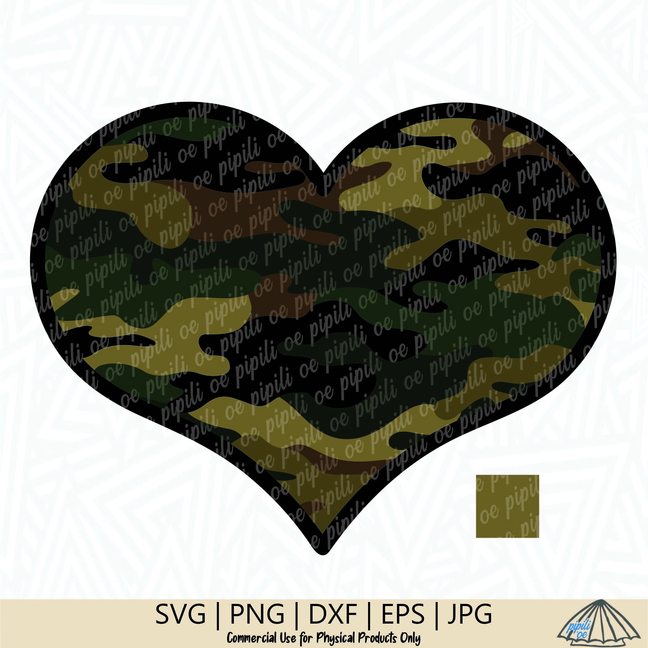 Camouflage Heart SVG Heart SVG Camouflage SVG Heart Cut - Etsy