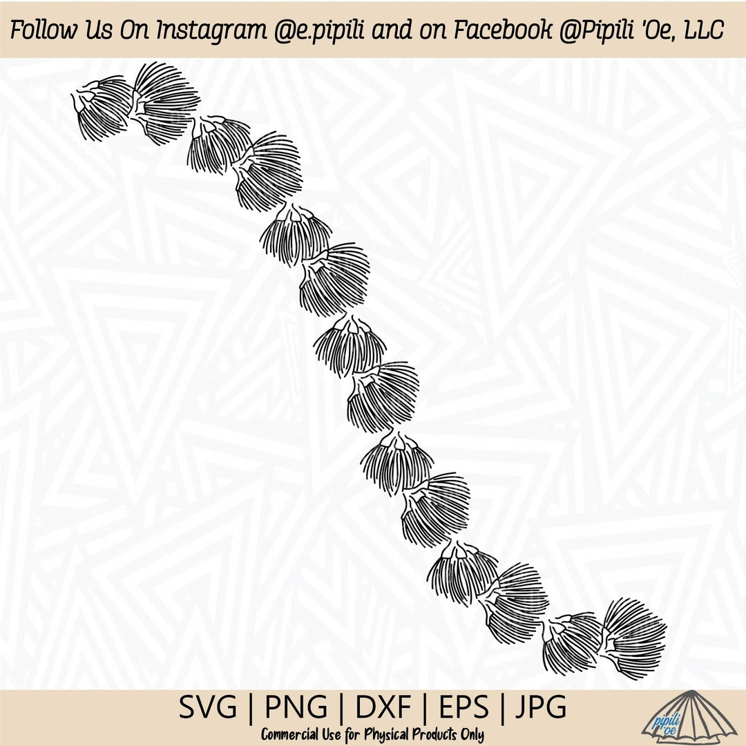 Ohia Lehua Line Art S Shape SVG - Ohia Lehua SVG - Lehua Flower SVG ...