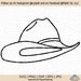Paniolo - Cowboy Hat V2 SVG - Hat SVG - Paniolo Hat SVG - Digital ...
