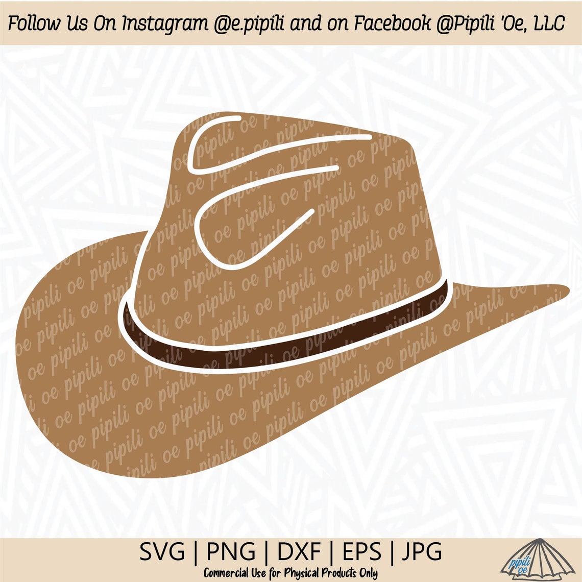 Paniolo Cowboy Hat SVG Hat SVG Paniolo Hat SVG Digital - Etsy