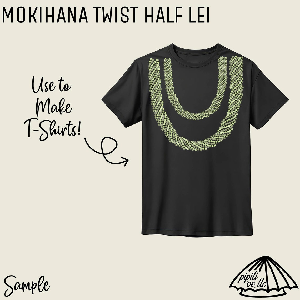 Mokihana Twist Half Lei SVG - Hawaii SVG - Kauai Lei SVG - Mokihana Lei ...