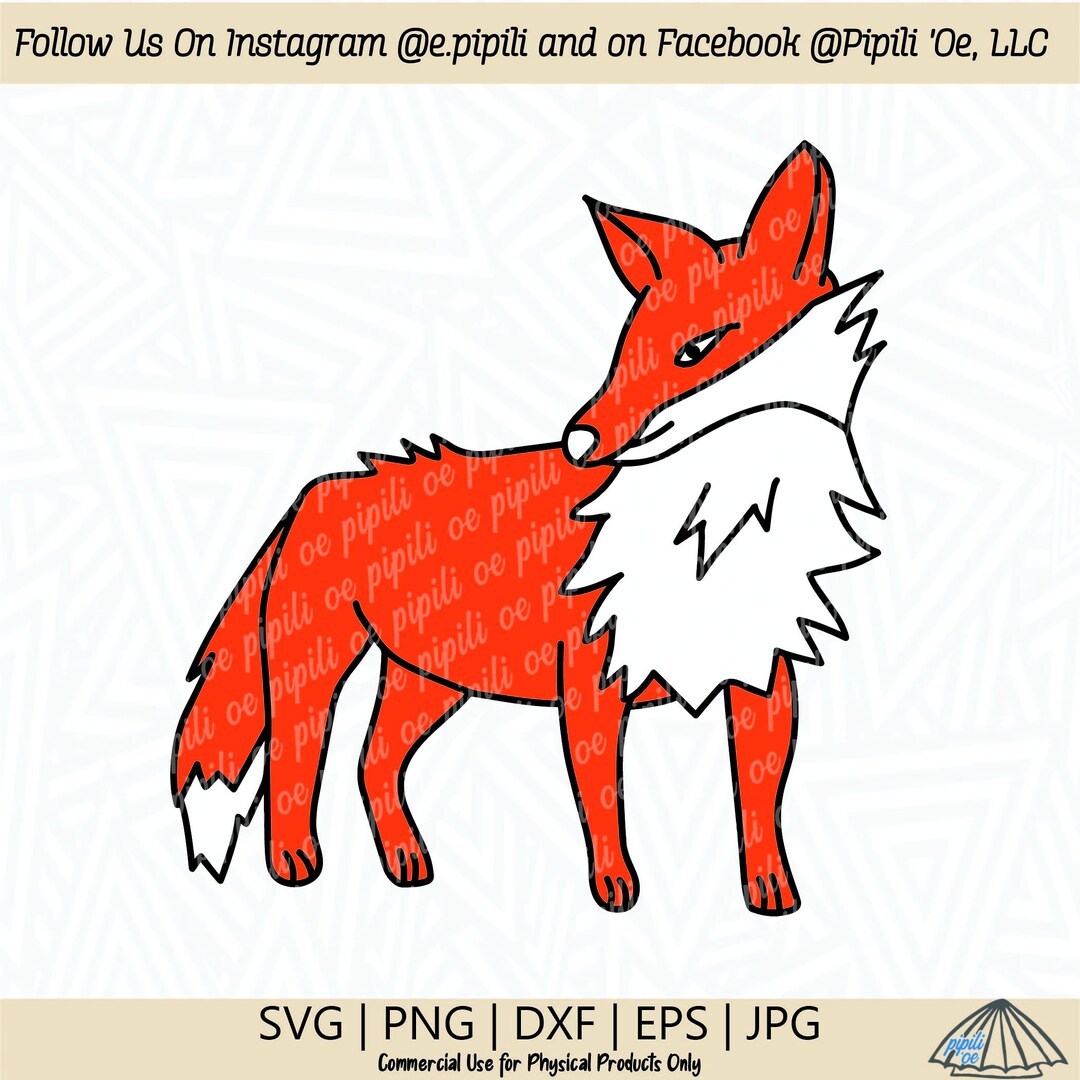 Fox SVG - Animal Svg - Fox Clip Art - Fox Cut File - Digital Download ...