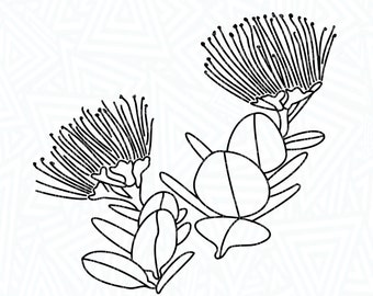 Ohia Lehua Clip Art - Etsy UK
