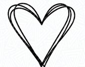 Layered Heart SVG Rustic Heart SVG Heart SVG Digital - Etsy Canada