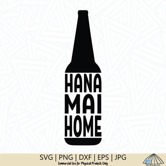Bierfles SVG Werk SVG Hana Mai Home SVG Hawaii svg - Etsy België