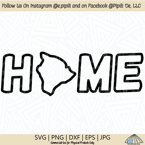 Hawaii Island Home SVG Hawaii SVG Hawaii Home SVG Home | Etsy