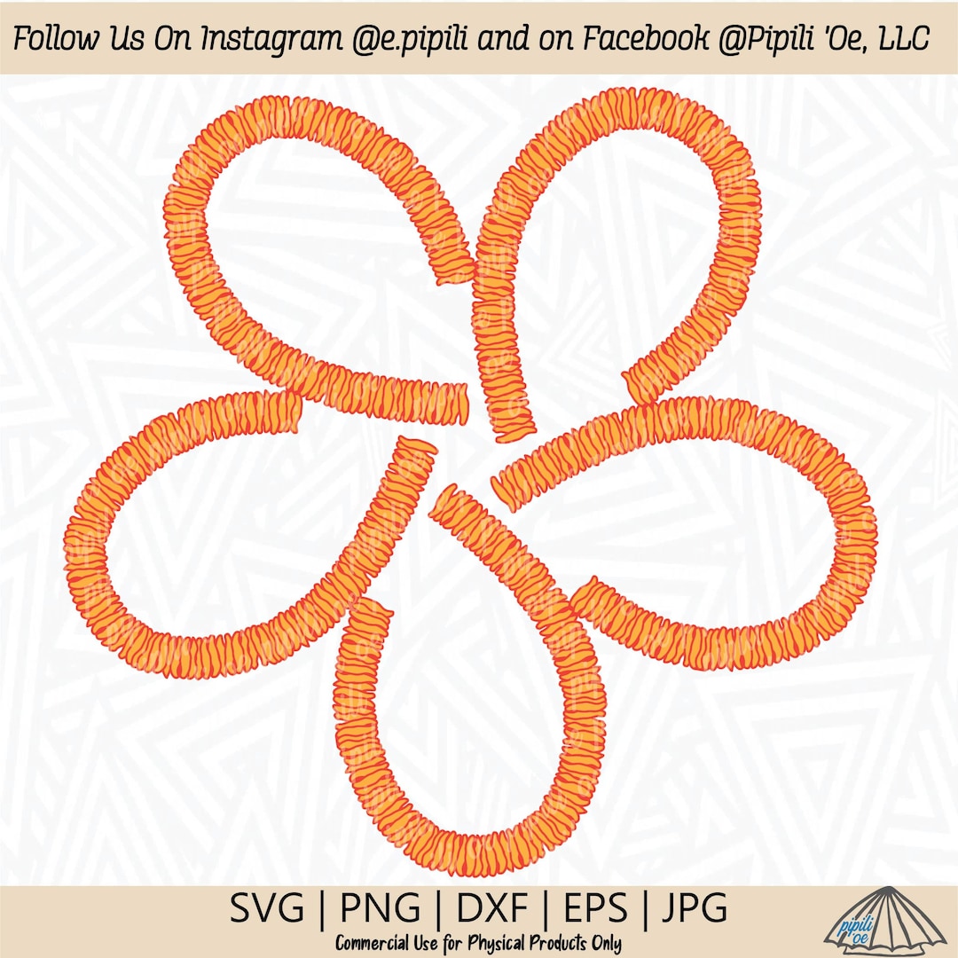 Ilima Lei Flower SVG - 'ilima Lei SVG - Hawaii Lei SVG - Digital ...