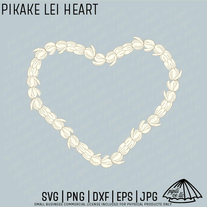Pikake Heart - Etsy