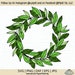 Maile Circle Frame SVG - Maile Wreath SVG - Wreath SVG - Digital ...