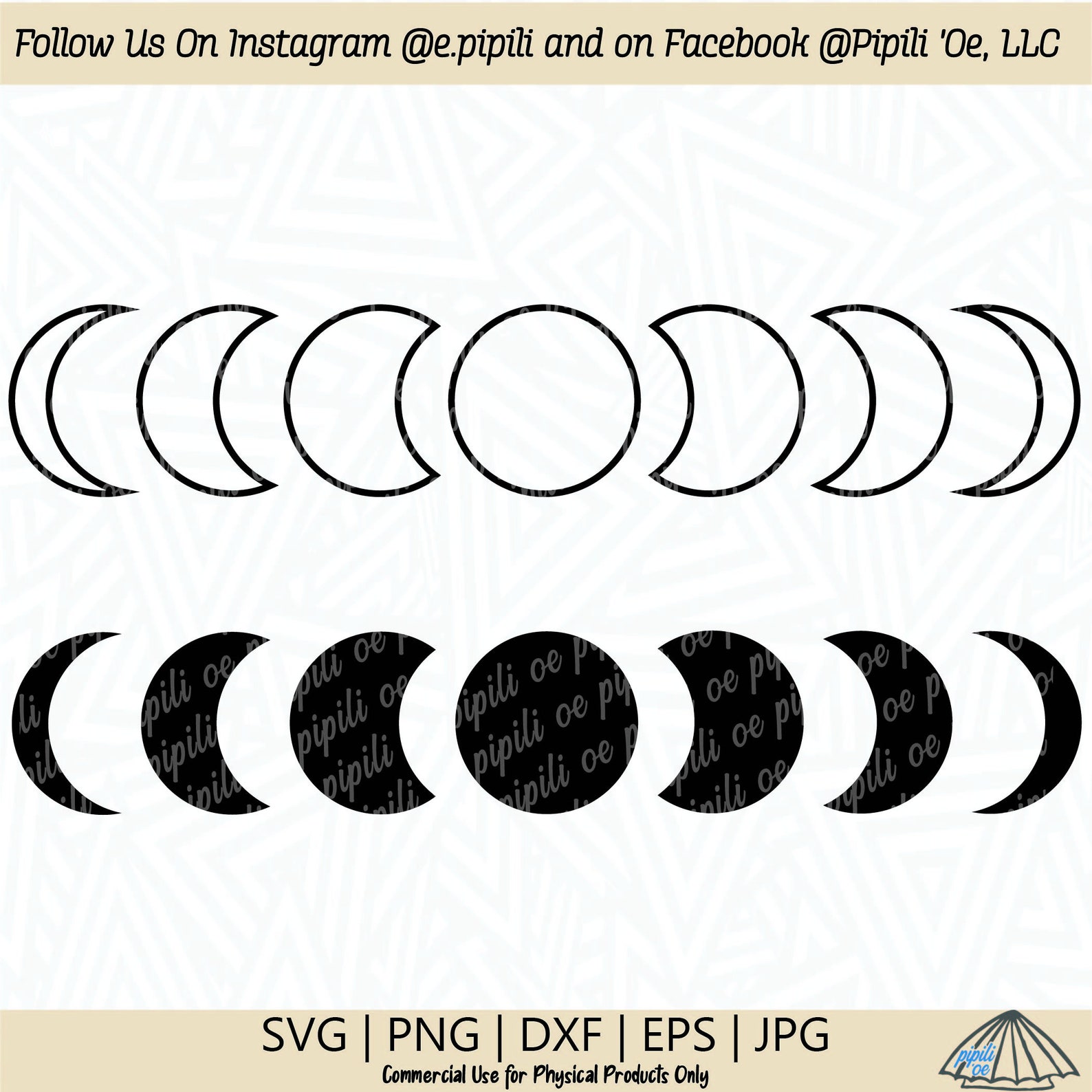 Moon Phases SVG Moon SVG Moon Phases Png Moon Cut File - Etsy Canada