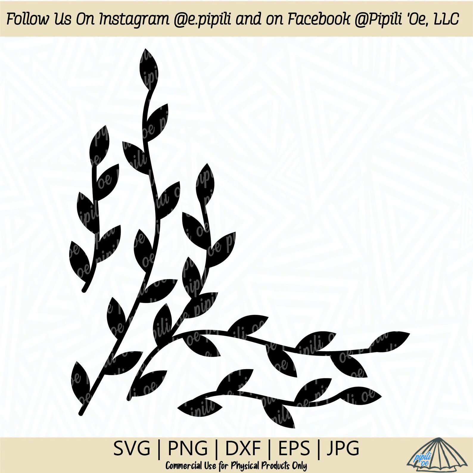 Corner Designs Bundle Floral Corner Design SVG Floral SVG Palm Leaf SVG ...