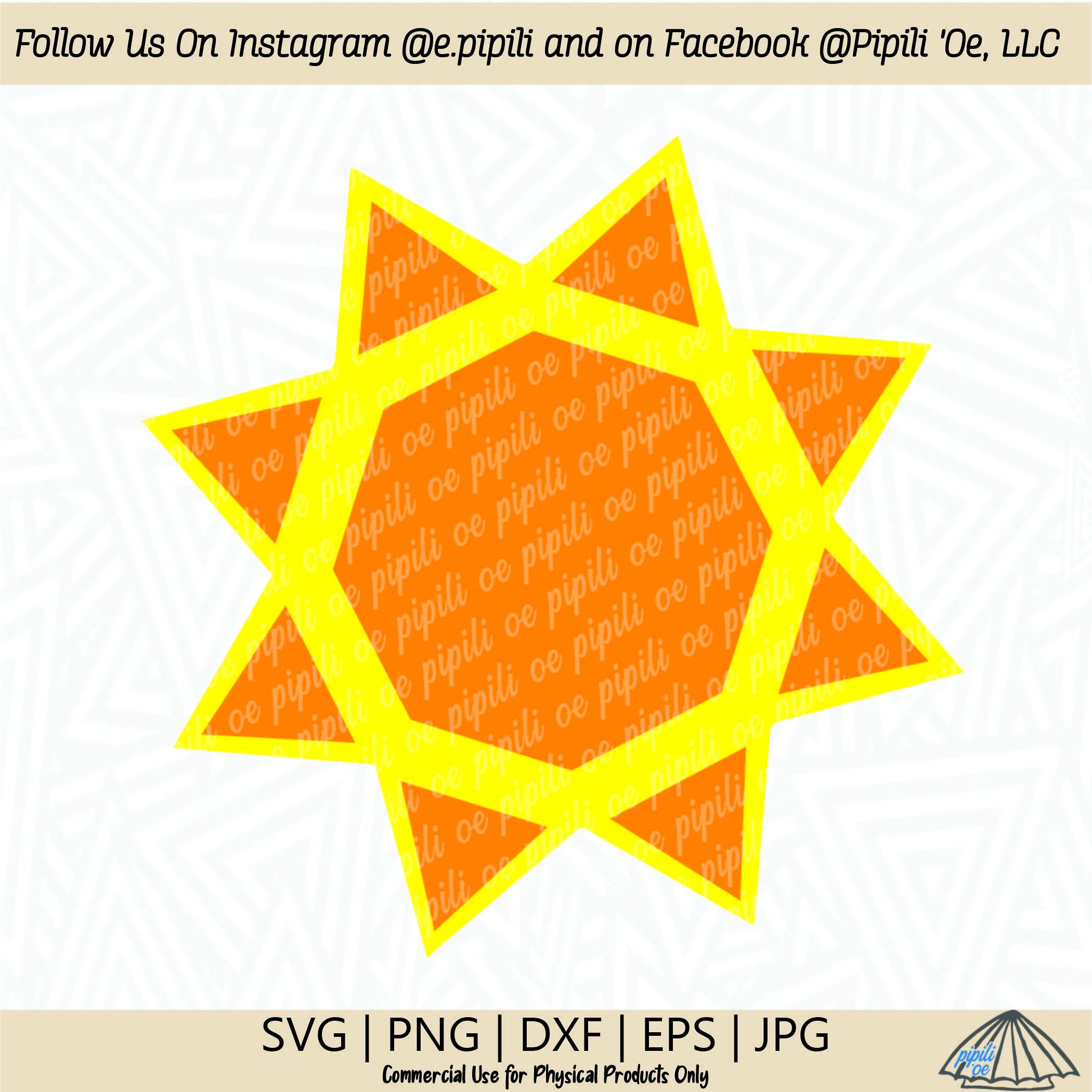 Sun Shape SVG Sun SVG Geometric Sun SVG Digital Download - Etsy