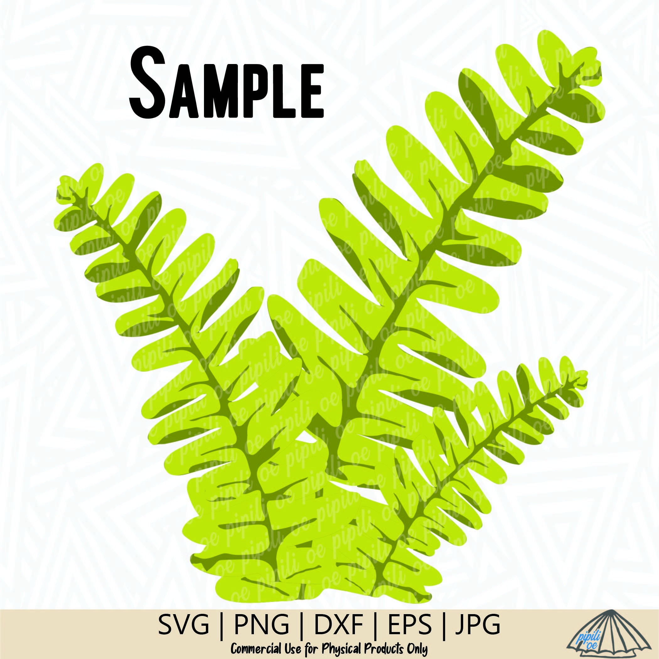 Kupukupu Fern SVG - Fern SVG - Plant SVG - Sword Fern Svg - Kupukupu ...