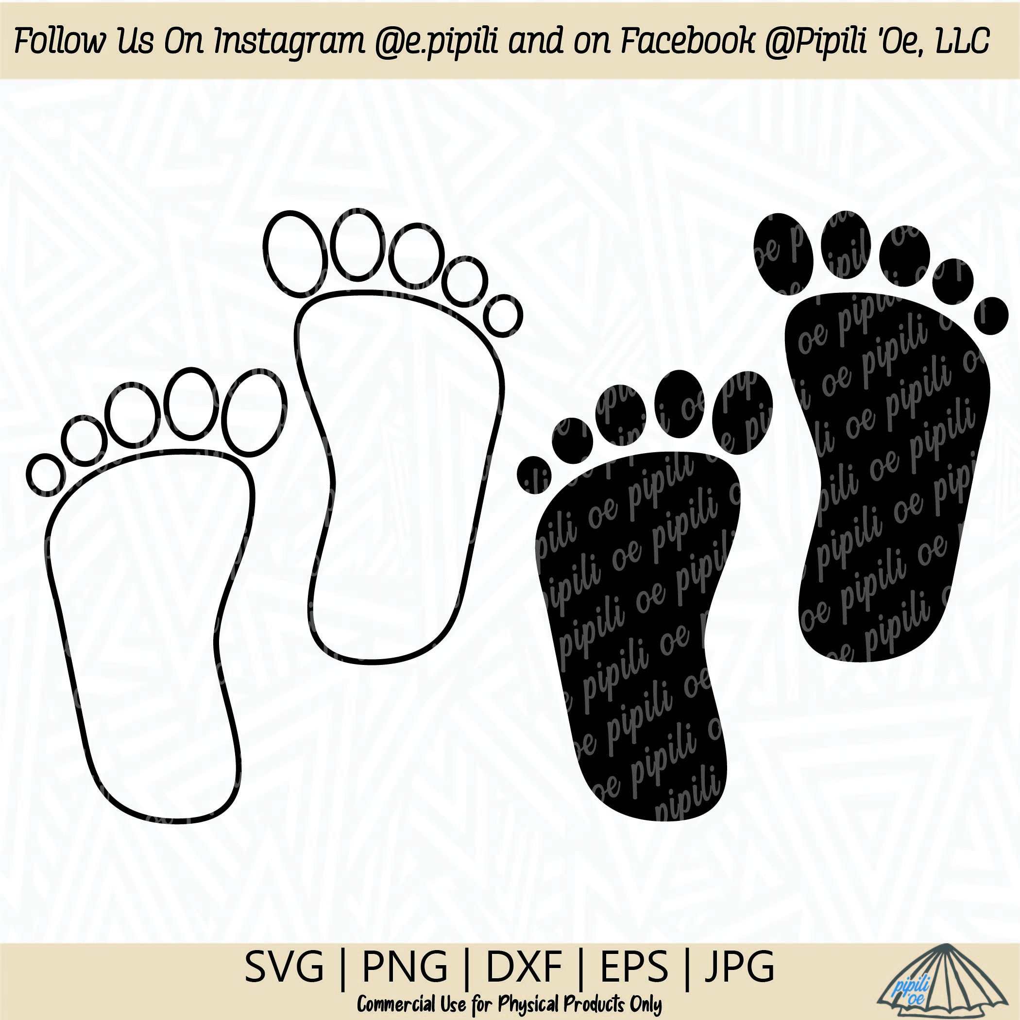 Fußabdrücke SVG - Fußabdrücke SVG - Solider Fußabdruck SVG - Digital ...