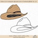 Paniolo - Cowboy Hat V2 SVG - Hat SVG - Paniolo Hat SVG - Digital ...