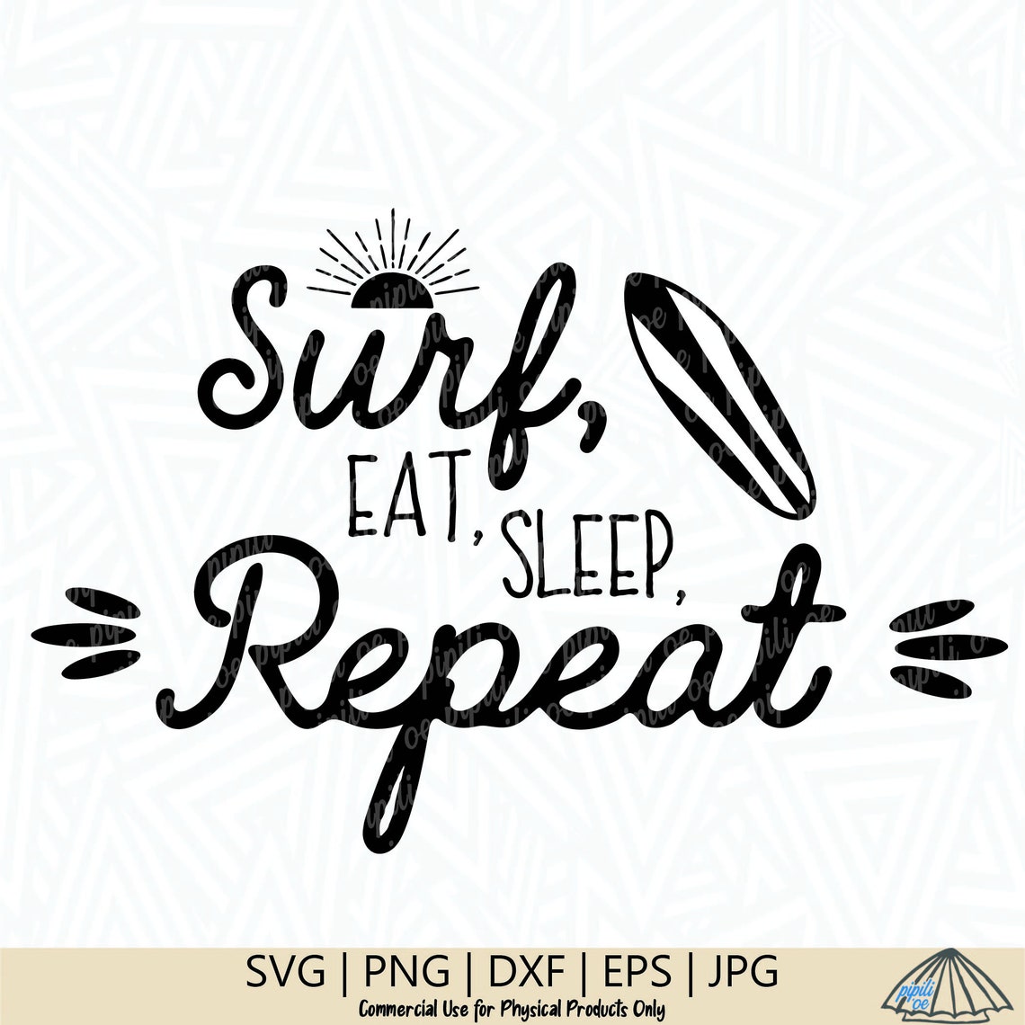 Surf-Eat-Sleep-Repeat SVG Sayings SVG Quote SVG Surfing | Etsy