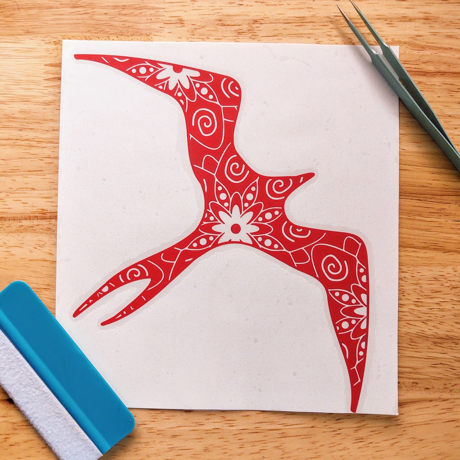 Mandala SVG Bird Silhouette SVG Iwa Bird SVG Iwa Bird | Etsy India