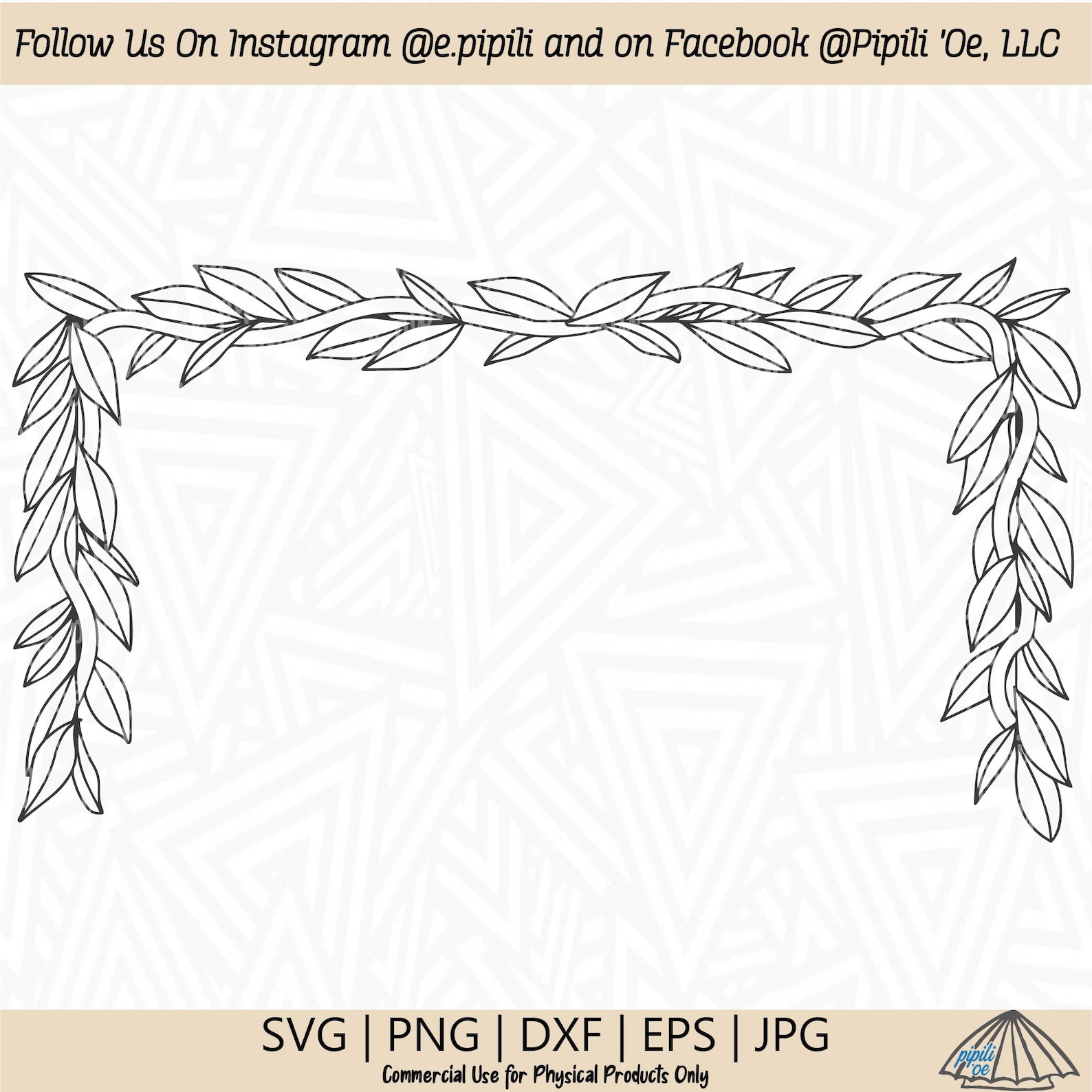 Maile and 'ilima Lei SVG - Maile Lei SVG - 'ilima Lei SVG - Hawaii Svg ...