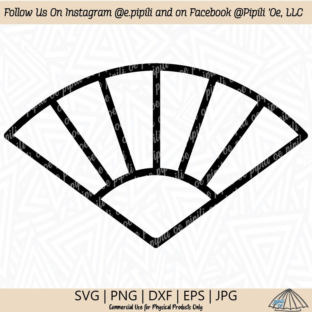 Hand Fan SVG - Folding Fan SVG - Fan Shape SVG - Digital Download - Fan ...