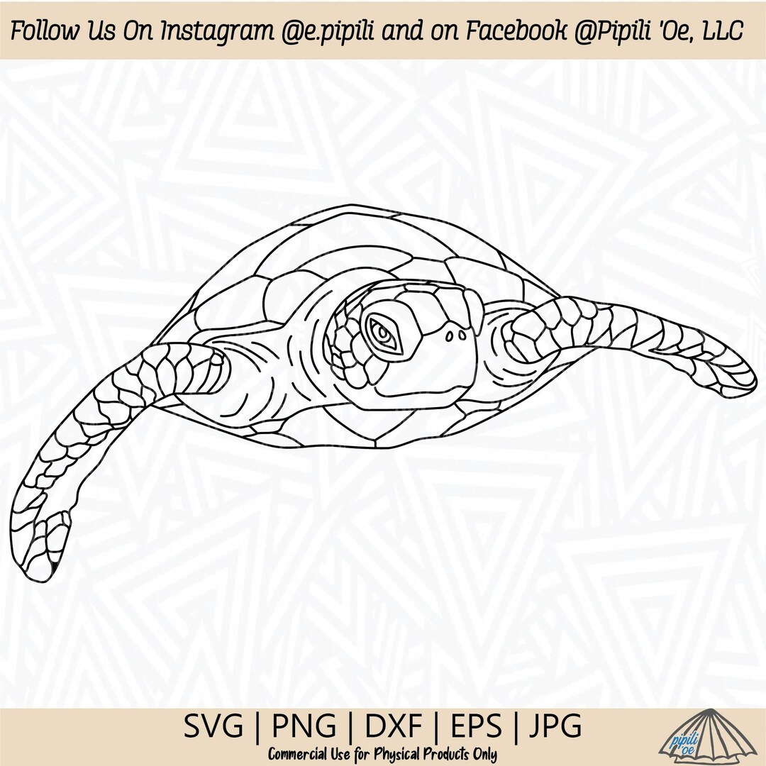 Turtle Front View SVG - Honu SVG - Turtle Clip Art - Ocean Svg ...