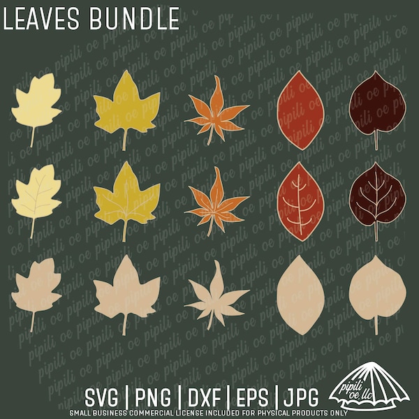 Leaves Clip Art - Etsy