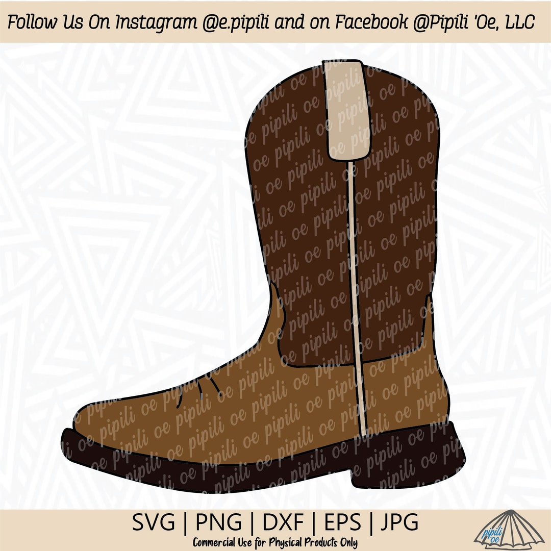 Cowboy Boot SVG - Boot SVG - Working Boot SVG - Digital Download - Boot ...