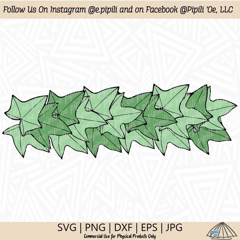 Kukui Leaf Lei SVG - Leaf SVG - Hawaii Lei SVG - Digital Download ...